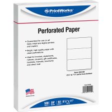 PrintWorks Professional Pre-Perforated Paper for Invoices, Statements ...