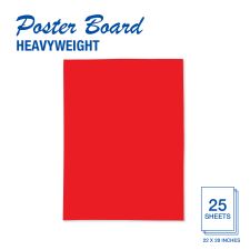 Heavyweight Red Poster Board - ROY27107 | OfficeSupply.com