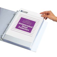 C-Line Sheet Protectors With Antimicrobial Protection, Heavyweight, 8 1 ...