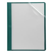 Oxford Clear-Front Report Covers, 8 1/2" x 11", Hunter Green, Pack Of ...