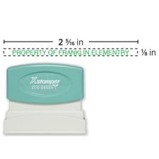 Custom ECO-GREEN Xstamper® Pre-Inked Stamp, N05, 76% Recycled Plastic ...