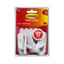 Command Medium Utility Hooks - MMM17001VP6PK | OfficeSupply.com