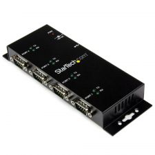 StarTech.com USB to Serial Adapter Hub - 4 Port - Industrial - Wall ...