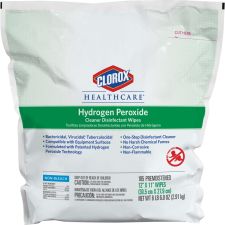 Clorox Healthcare Hydrogen Peroxide Disinfecting Wipes, 12" x 11", Pack ...