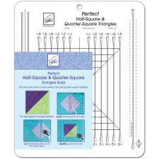 June Tailor Perfect Half & Quarter Square Triangles Ruler ...