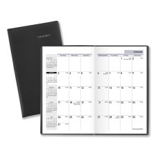 DayMinder Monthly Planner, Black, Pocket, 3 1/2" x 6" | OfficeSupply.com