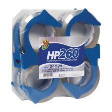 Duck HP260 Packaging Tape, In Dispenser, 2" x 60 Yd., Clear, Pack Of 4 ...