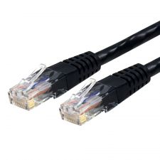StarTech.com 3ft CAT6 Ethernet Cable - Black Molded Gigabit - 100W PoE ...
