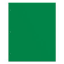 2-Pocket School-Grade Paper Folder, Letter Size, Green | OfficeSupply.com