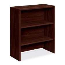 HON 10700 33"W Radius-Edge Corner Desk Bookcase Hutch, Mahogany ...