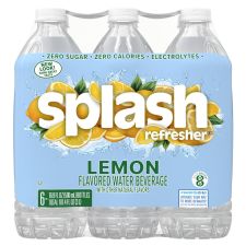 Splash Refresher Lemon Flavor Water Beverage 16.9 FL OZ Plastic Bottle ...