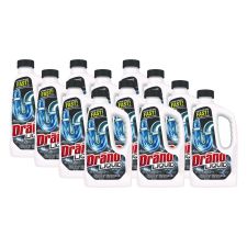Drano Liquid Drain Cleaner, 32 oz Safety Cap Bottle, 12/Carton ...