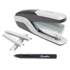 Swingline Quick Touch Full-Strip Stapler, Black/Silver | OfficeSupply.com