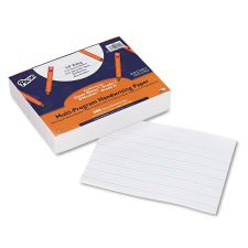 Pacon Multi-Program Handwriting Paper, 16 lb, 5/8" Long Rule, One-Sided ...