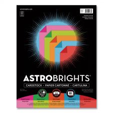 Astrobrights Double-Color Card Stock, 70lb, Assorted Colors, 8.5 x 11 ...