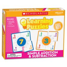 Scholastic Res. Grade K-2 Simple Math Learning Puzzles | OfficeSupply.com