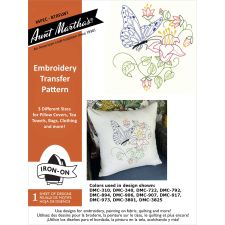 Hand Embroidery Iron-On Transfer Pattern - 3 Sizes | OfficeSupply.com
