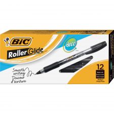 BIC Z4 Plus Rollerball Pens - BICZ4C11BK | OfficeSupply.com