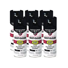Rust-Oleum Stops Rust 5-in-1 Spray Paint, Flat Black, 12 oz Aerosol Can ...