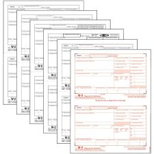 TOPS Laser W-2 Forms Kits, 5 1/2" x 8 1/2", 6-Part, White, Pack Of 50 ...