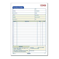 Adams Multipart Purchase Order Pad, Two-Part Carbonless, 7.94 x 5.56 ...