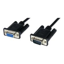 StarTech.com 2m Black DB9 RS232 Serial Null Modem Cable F/M - DB9 Male to Female - 9 pin Null ...