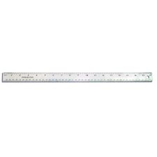TPG Creations Stainless Steel Ruler, Standard/Metric, 18" Long, Silver ...