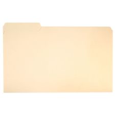 SKILCRAFT File Folders, 1/3 Cut, Legal Size, 30% Recycled, Manila, Pack ...