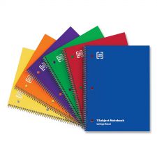 TRU RED One-Subject Notebook, Medium/College Rule, Assorted Covers, 10. ...