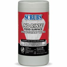 SCRUBS No Rinse Food Surface Disinfectant Wipes - Ready-To-Use - 8 ...