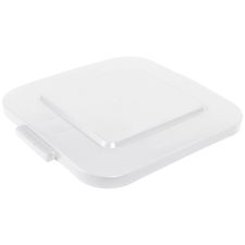 Rubbermaid Brute Square Trash Can Flat Lid - 40 Gallon, White ...