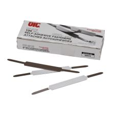 OIC Self-Adhesive Fasteners, 1" Capacity, Box Of 100 | OfficeSupply.com