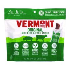 Vermont Smoke and Cure Original Flavor Mini Snack Sticks, Beef, 0.5 oz ...