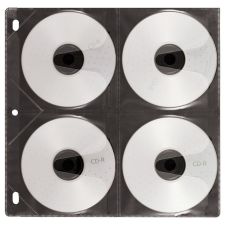 Vaultz CD Insert Pages, Letter Size, 200 Capacity, Pack Of 25 ...