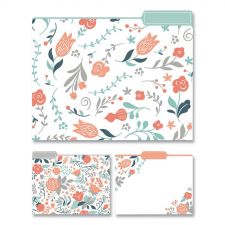 Eccolo Fashion File Folders, 1/3-Cut Tabs: Assorted, Letter Size, 1 ...