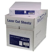 Alliance Processed Lazer Cut Sheet Copy Paper, 8-1/2 x 11, Perforated 5 ...