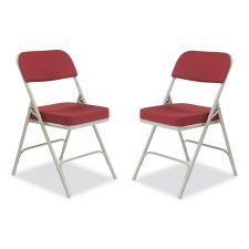 NPS 3200 Series Premium Fabric Dual-Hinge Folding Chair, Supports Up to ...