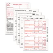 Adams 4-Part 1099-MISC Tax Forms with Tax Forms Helper, Fiscal Year ...