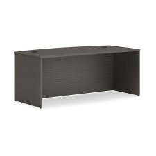 HON Mod Bow Front Desk, 72" x 36" x 29", Slate Teak | OfficeSupply.com