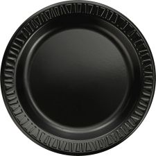 Dart Quiet Classic Laminated Dinnerware Plates, 9", Black, Pack Of 500 ...