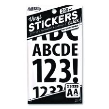 ArtSkills Poster and Bulletin Board Vinyl Letters and Numbers, 1" Tall Letters, 2" Tall Numbers ...