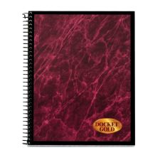 TOPS Docket Gold Project Planner, 6 3/4" x 8 1/2", 70 Sheets, Burgundy ...