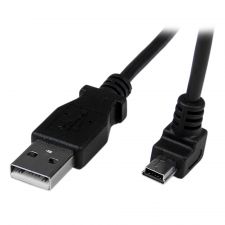 StarTech.com 2m Mini USB Cable - A to Down Angle Mini B - First End: 1 ...