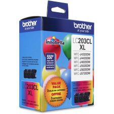 Brother LC203 Cyan; Magenta; Yellow High-Yield Ink Cartridges, Pack Of ...