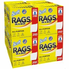 Scott Rags In A Box - 13" Length x 10" Width - Soft, Strong, Lint-free ...
