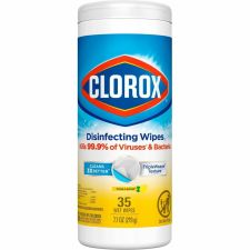 Clorox Disinfecting Cleaning Wipes - Ready-To-Use - Crisp Lemon Scent ...