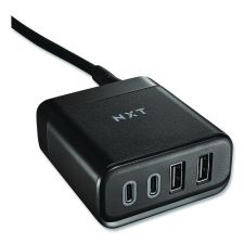 NXT Technologies 4-Port USB Charger, Black | OfficeSupply.com