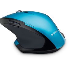 Verbatim Wireless Desktop 8-Button Deluxe Blue LED Mouse - Blue ...