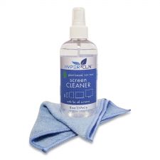 Falcon Safety Products HYPERCLN Screen Cleaning Kit, 8 oz Spray Bottle ...