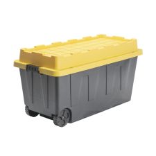 Centrex Tough Box Wheeled Tote With Lid, 64-Gallon, 46-1/2”L x 21-1/4”W ...